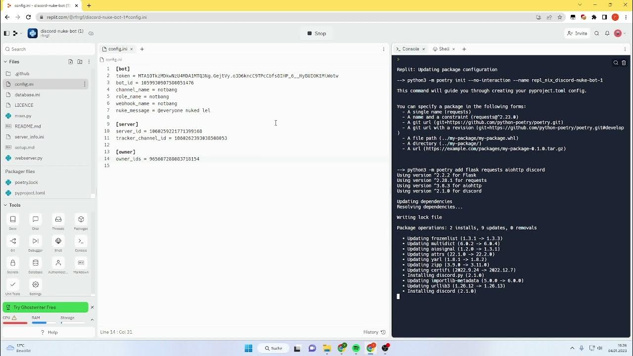 Create Your Discord Community Nuke Bot Youtube