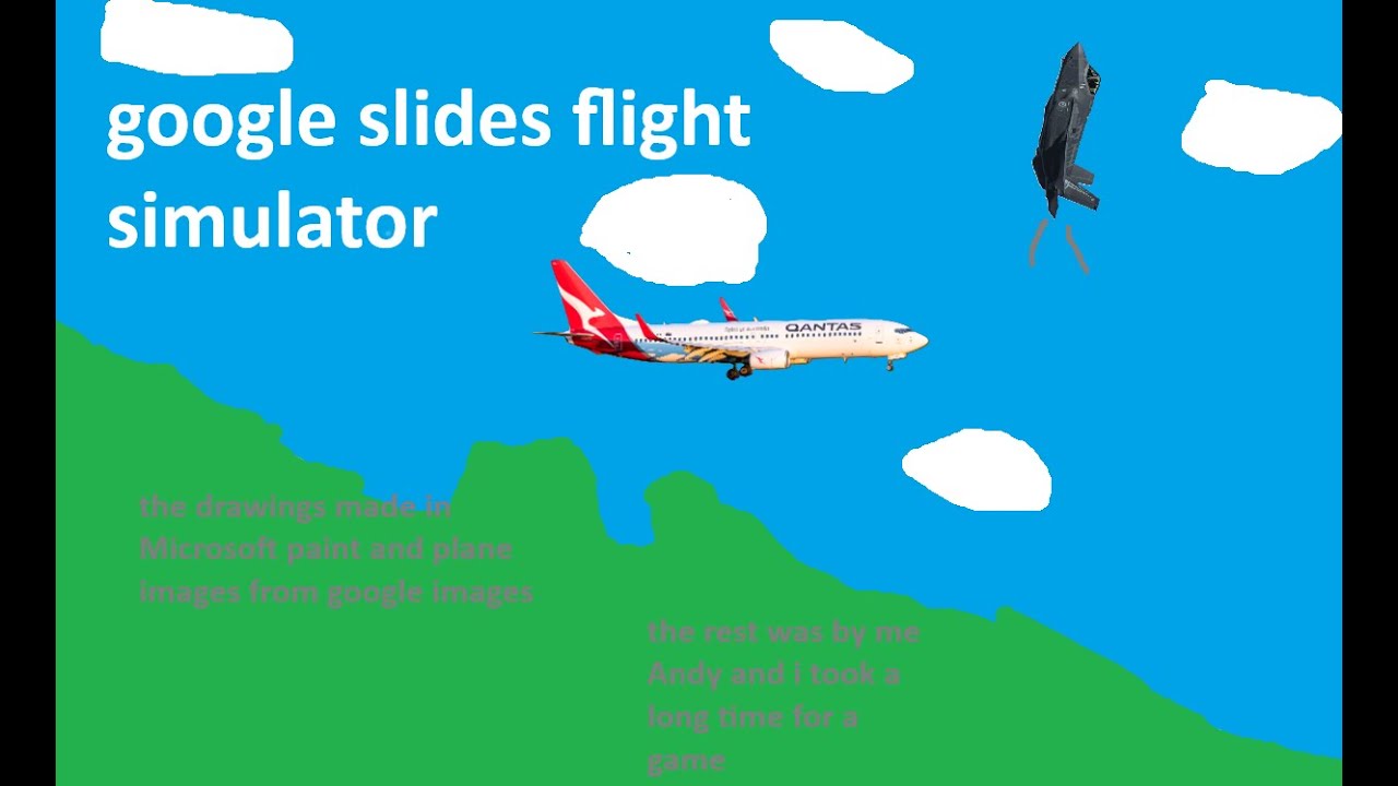 i made a flight simulator in google slides - YouTube