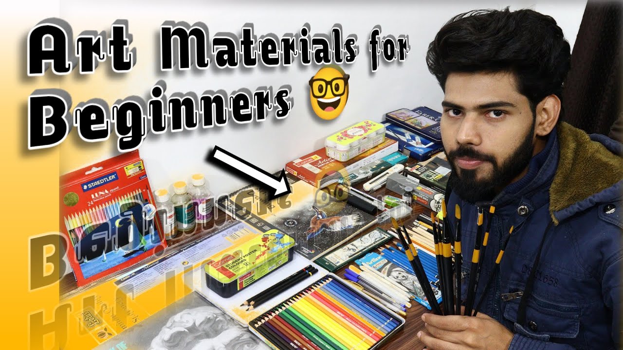 Art Material for Beginners | My all art material | - YouTube