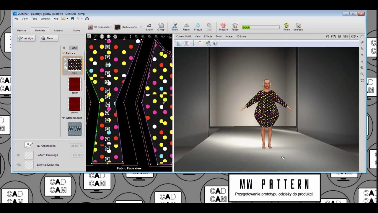 3D Virtual Garment Fitting - V-stitcher -InvenTex VST - YouTube