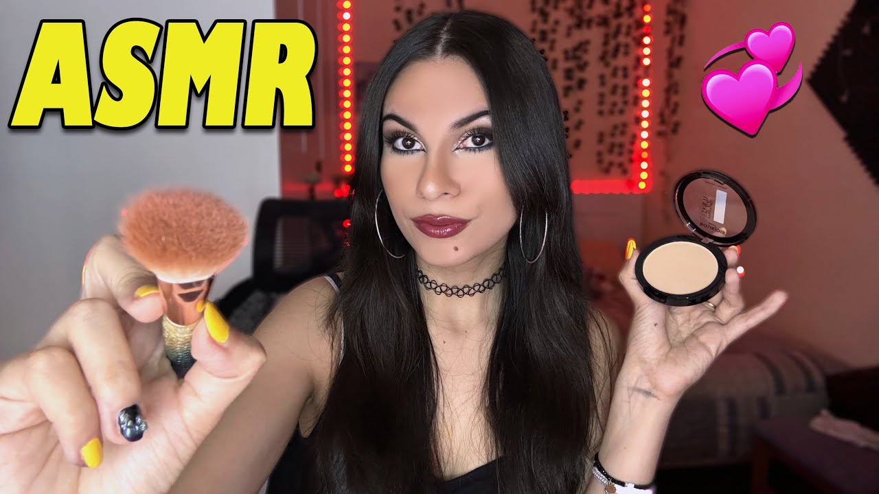 ASMR TE MAQUILLO Y TE DEJO GUAPA | asmr roleplay - YouTube