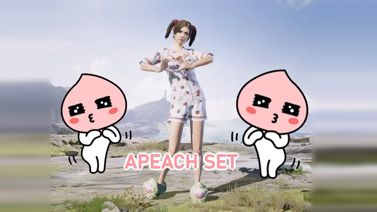 PUBG mobile Apeach Set gameplay - YouTube