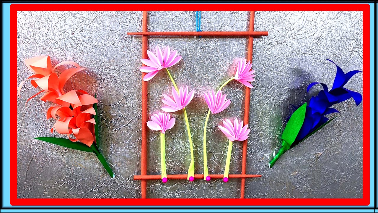Home Made Paper Wall Hanging // DIY Easy Home Decor Idea // Amazing ...