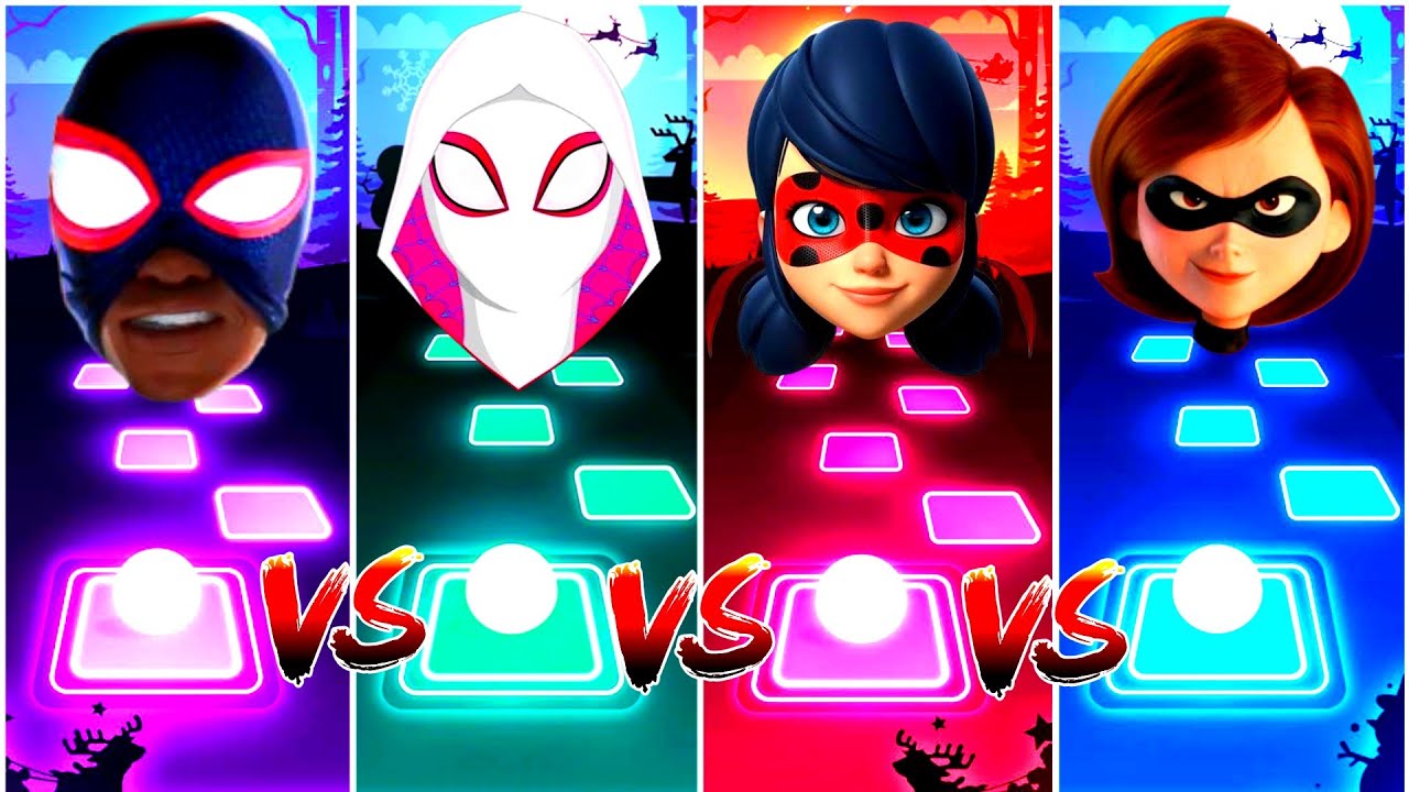 Miles Morales 🆚 Spider Gwen 🆚 Miraculous Ladybug 🆚 The Incredibles 🆚 ...