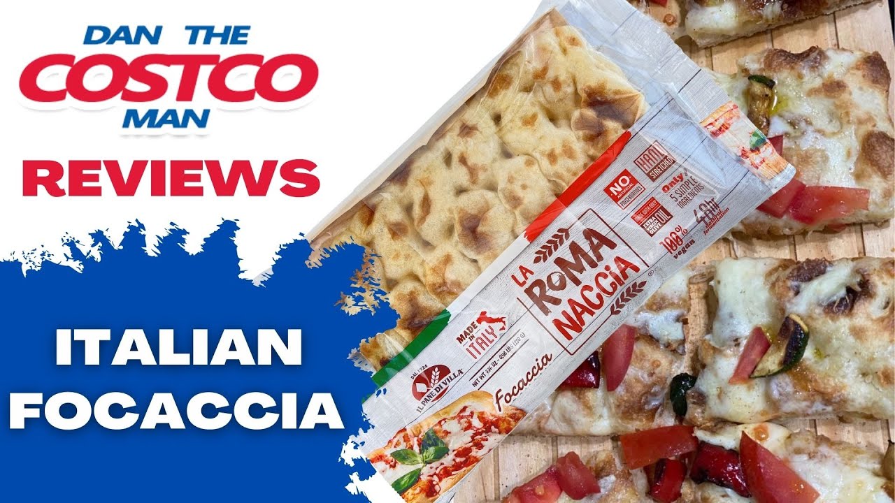 Italian Focaccia Bread at Costco makes the BEST PIZZA - YouTube