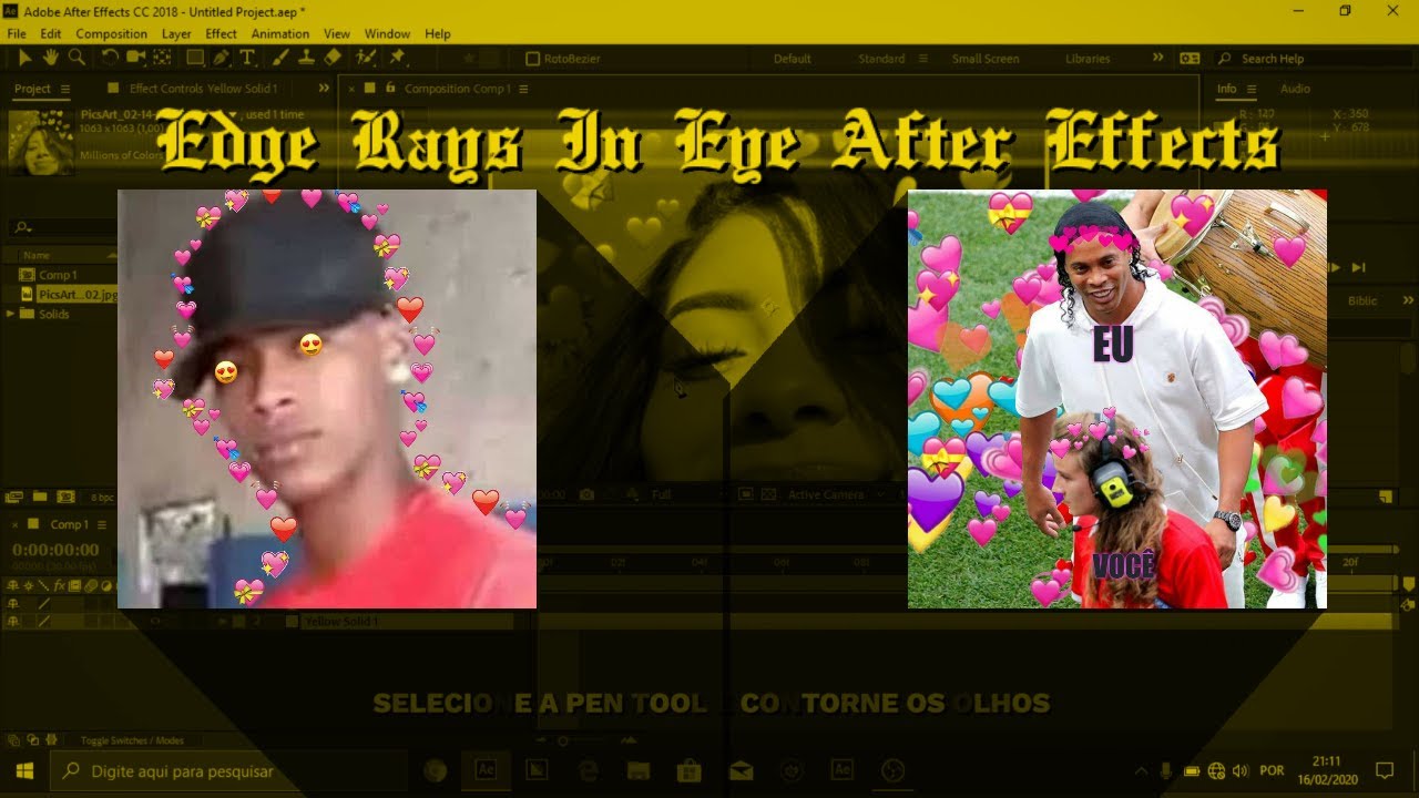 EDGE RAYS IN EYE TUTORIAL [AFTER EFFECTS] - YouTube