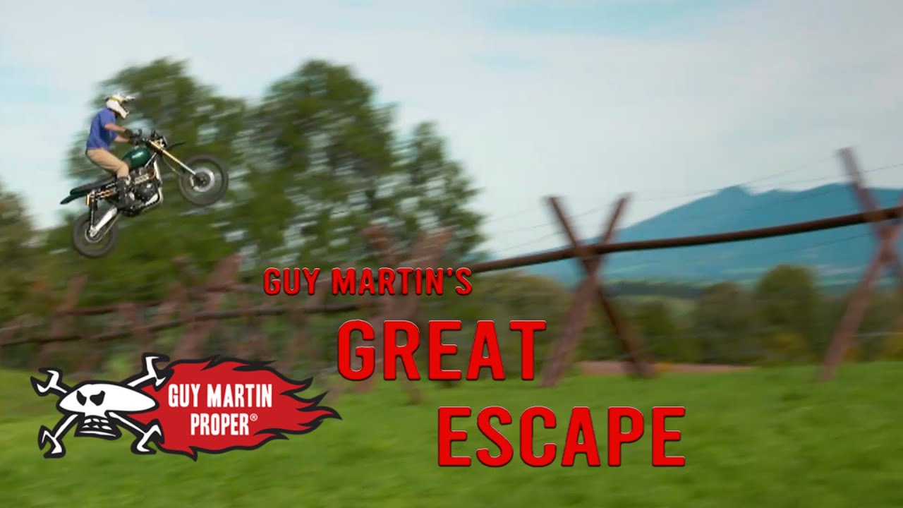 Guy Martin recreates Steve McQueen's ICONIC Great Escape Jump | Guy ...