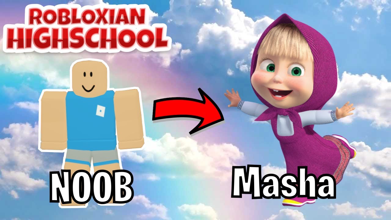 Maşa Oldum! Maşa ile Koca Ayı Robloxian High School Masha & The Bear ...