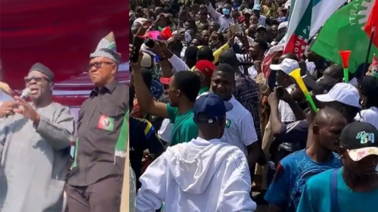 MASSIVE CROWD AT PETER OBI RALLY IN IBADAN OYO STATE AS AYO ADEBANJO ...