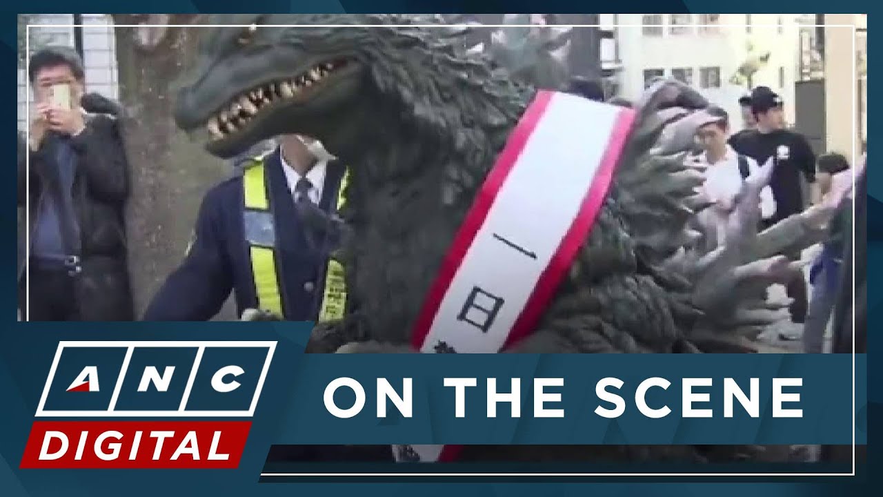 LOOK: Godzilla becomes Tokyo police for a day | ANC - YouTube