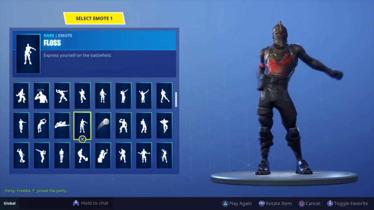Fortnite Black knight doing The Floss - YouTube