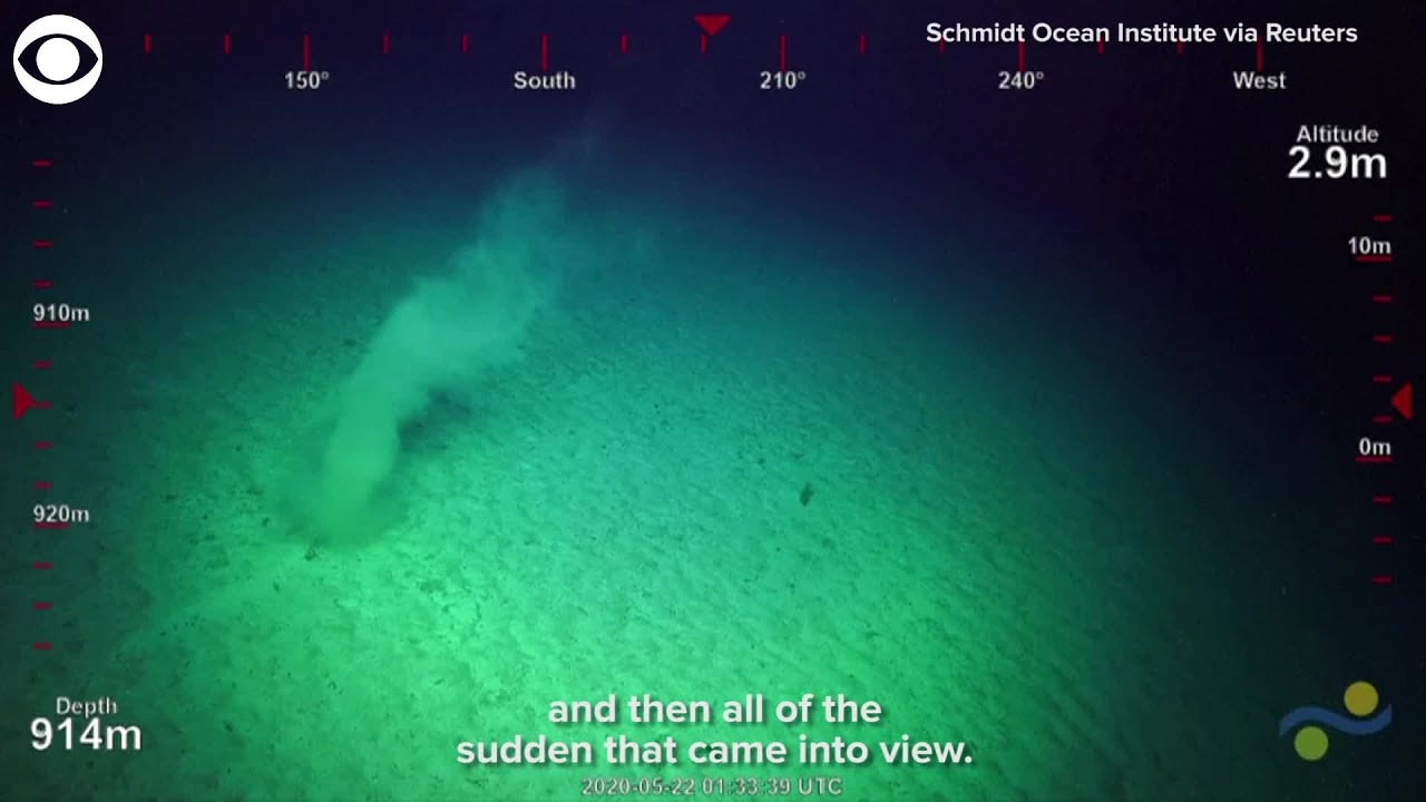 Scientists spot an underwater "tornado" - YouTube