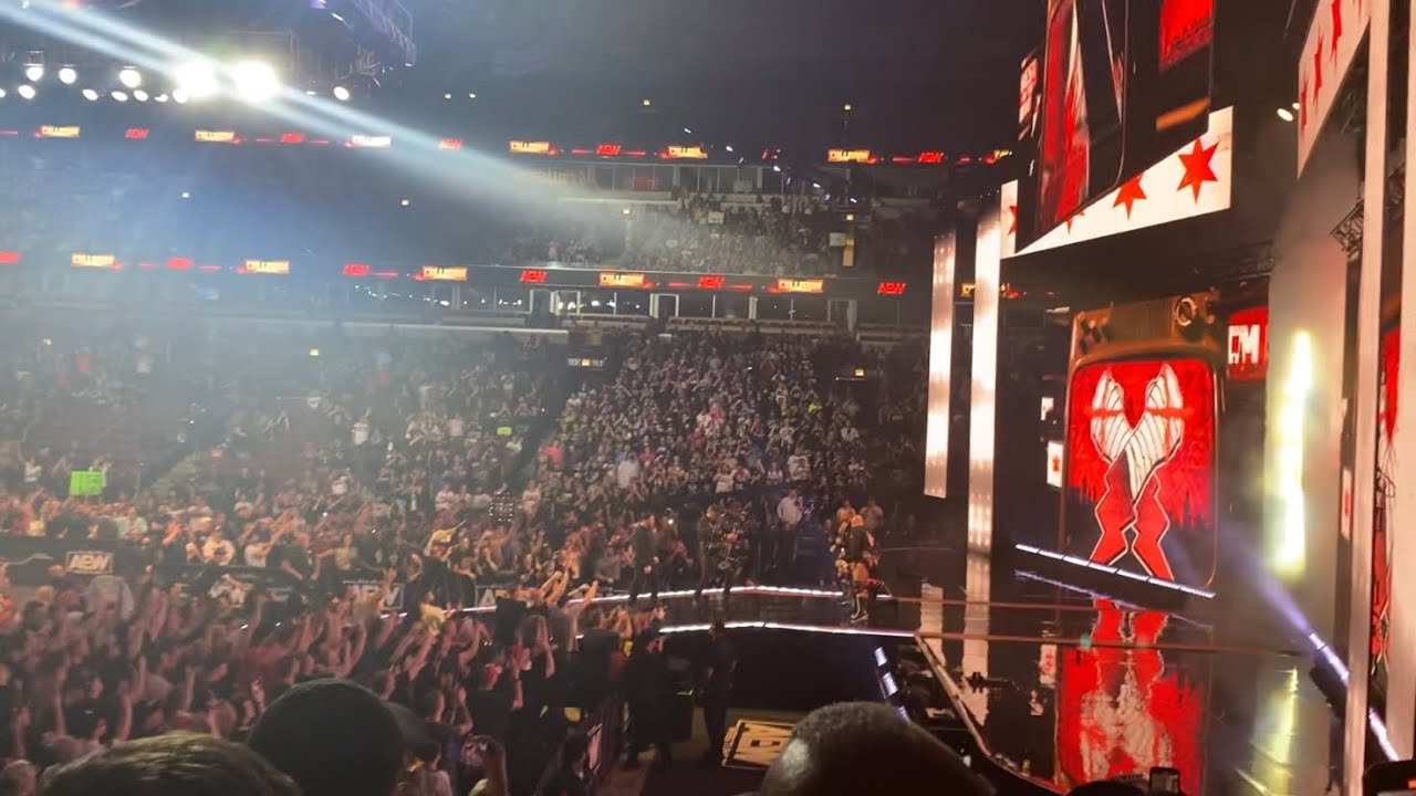 AEW Collision: CM Punk w/ FTR Return Match Entrance Live Crowd Reaction ...