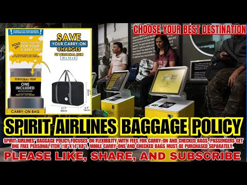 Spirit Airlines Baggage Policy l Everything you need to know about ...