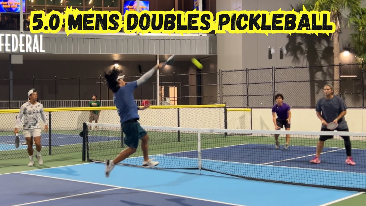 5.0 Mens Doubles Pickleball | Matt & Xander vs Derrick & Nico | Holiday Park | Florida | Game 2 ...