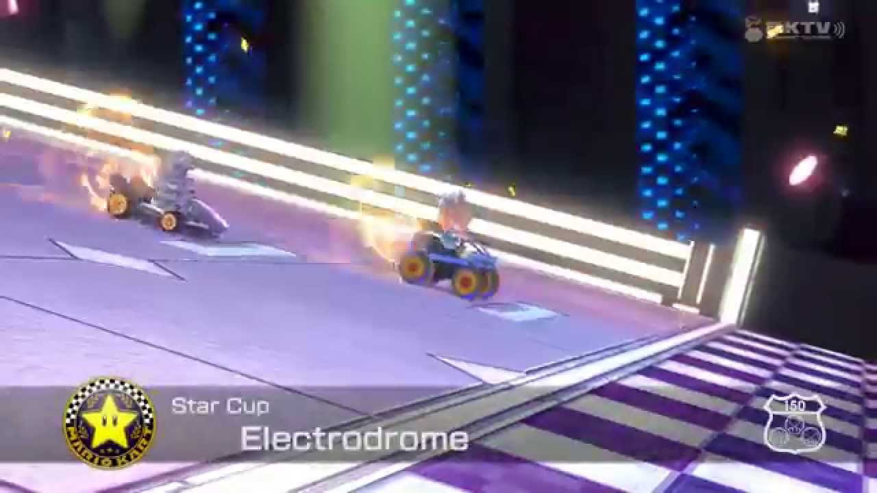 Wii U - Mario Kart 8 - Electrodrome - 150cc - YouTube