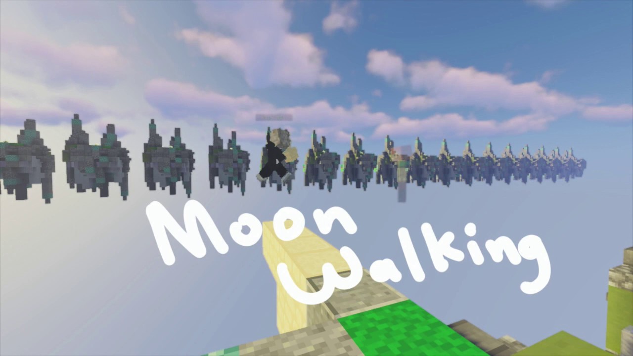 Moonwalking on minecraft....... - YouTube