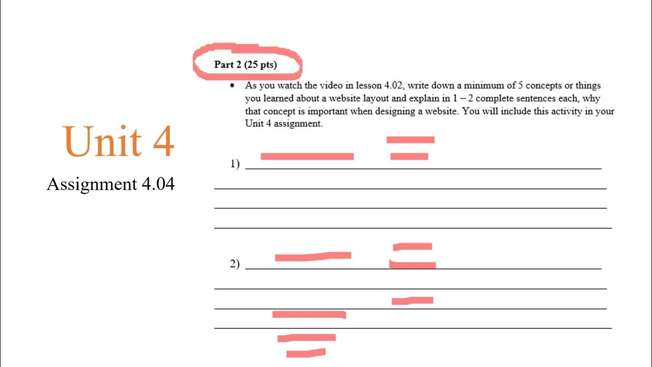 Web Design Unit 4 03082024 - YouTube