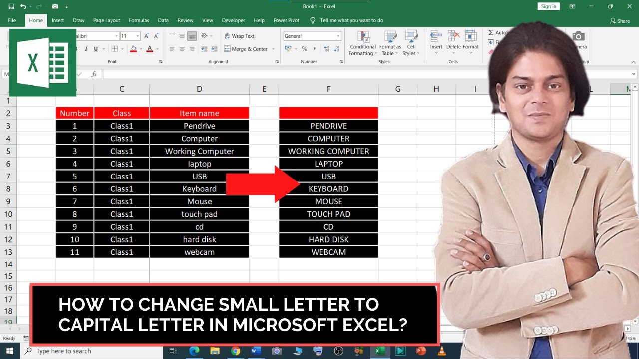 How To Change Small Letter To Capital Letter In Excel YouTube how-to-change-small-letter-to-capital-letter-in-excel-youtube