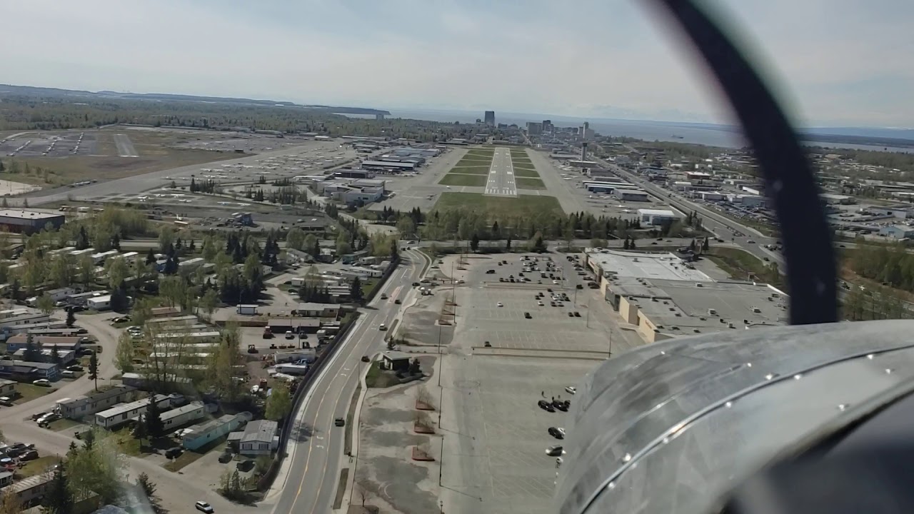 Landing Merrill Field Anchorage - YouTube