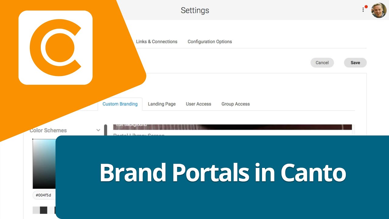 How to brand Portals in Canto - YouTube