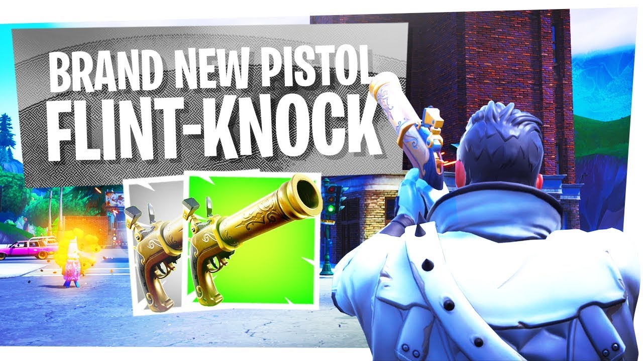 FIRST LOOK at the NEW FLINT KNOCK PISTOL - Fortnite New Flintlock Gun ...