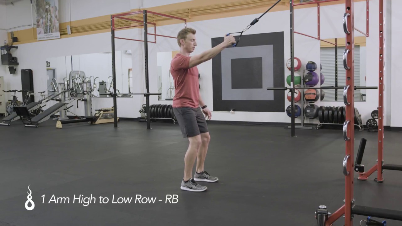 1-Arm High to Low Row: RB - YouTube