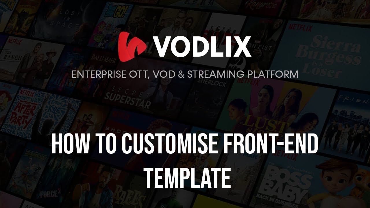 How To Customise Front-End Template - Vodlix - YouTube