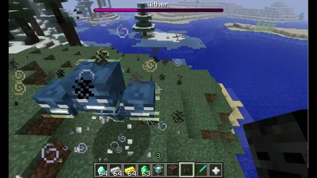 Minecraft How to Make a Wither ( New Boss ) - YouTube