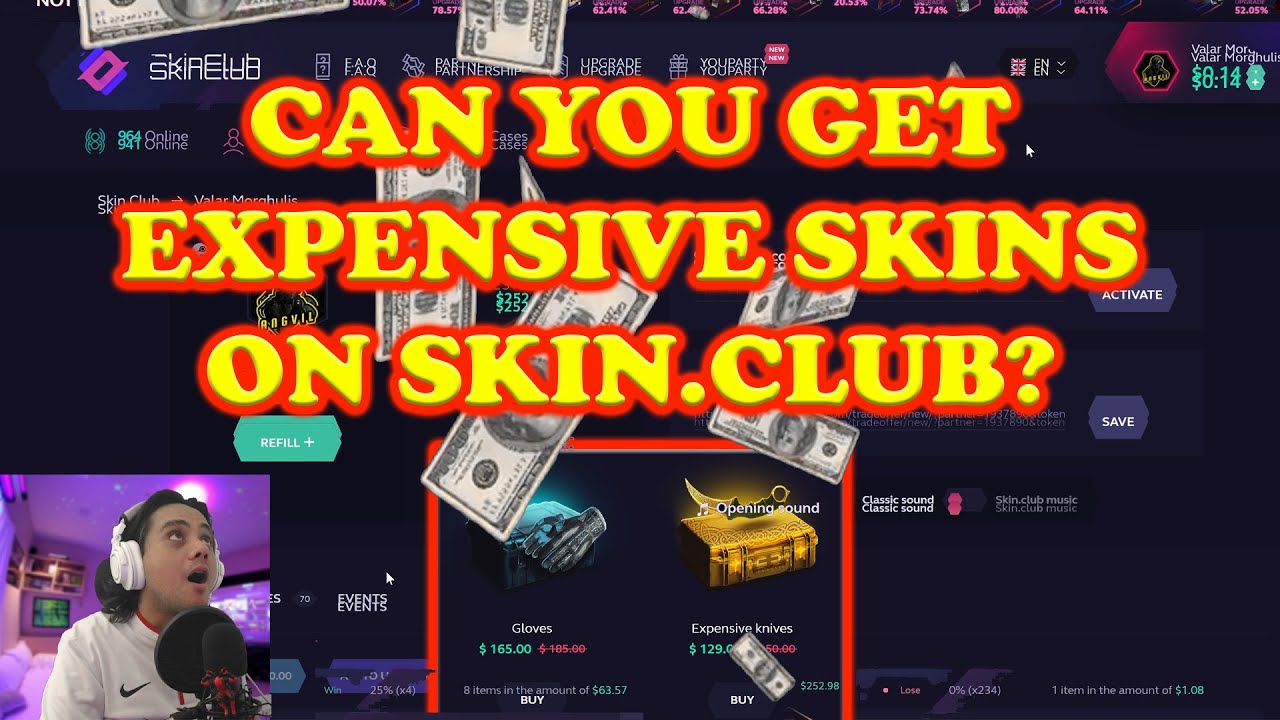 how to win a knife on Skin.Club - waste that money #16 - YouTube