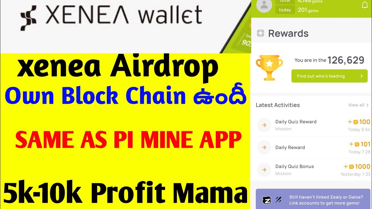 xenea Wallet Mining App in telugu Own Blockchain Undi guys Machi Profit ...
