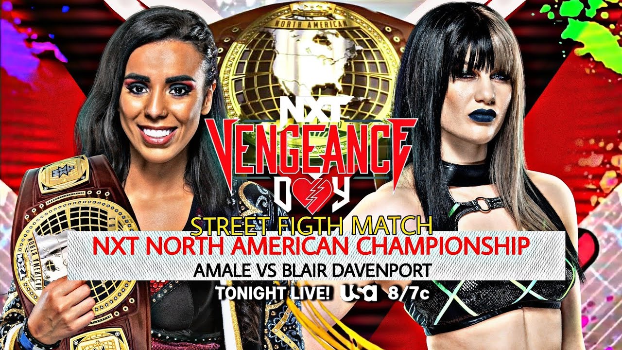WR3D NXT VENGEANCE DAY || BLAIR DAVENPORT VS AMALE || NXT NORTH ...