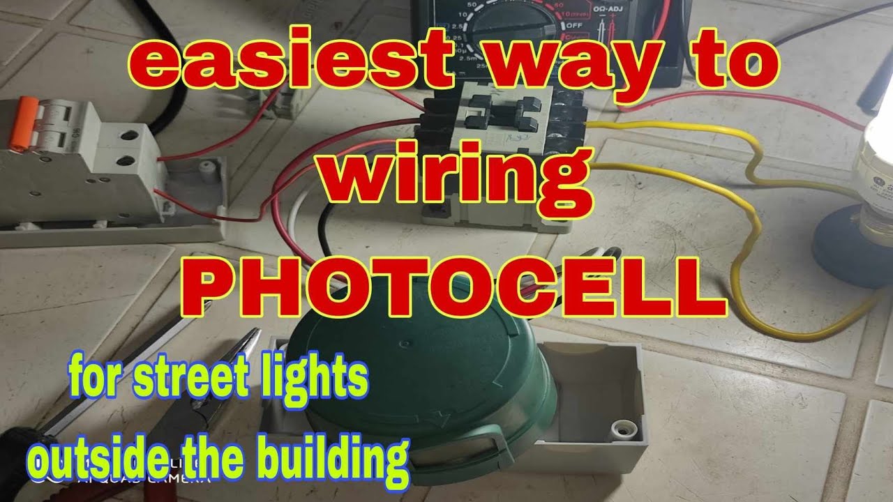 How to wiring PHOTOCELL l Paano mag wiring ng PHOTOCELL - YouTube