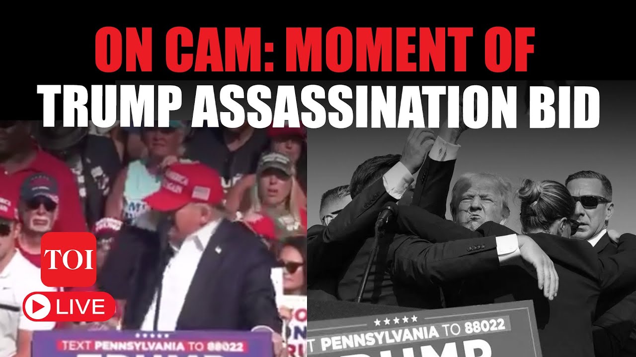 LIVE: Trump Shot At Campaign Rally; Moment Shots Were Fired | All ...