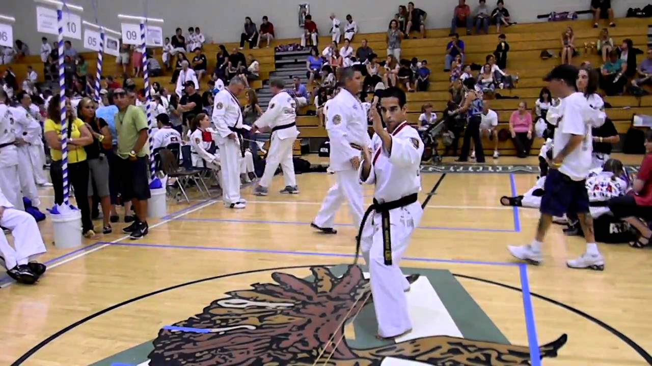 Daniel Gonzalez ATA Jung Yul 2nd Degree Black Belt Trad. Form - YouTube