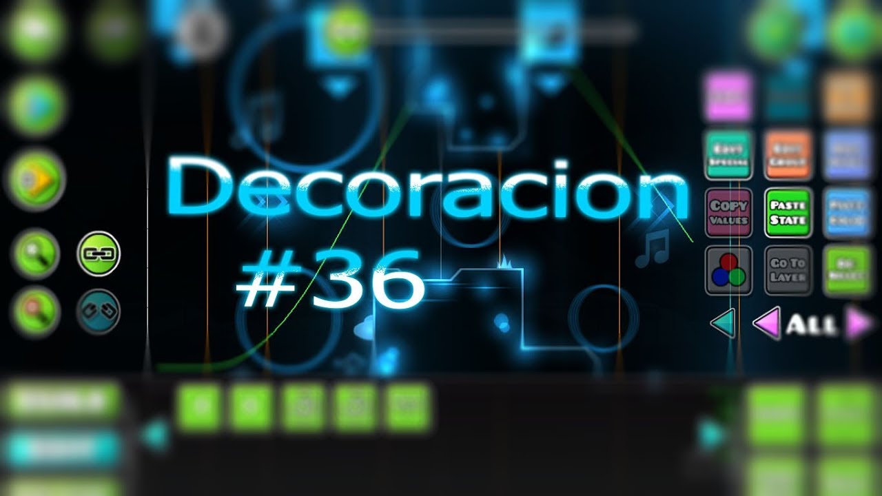 Aprendiendo a decorar en Geometry dash - Decoracion #36 - YouTube