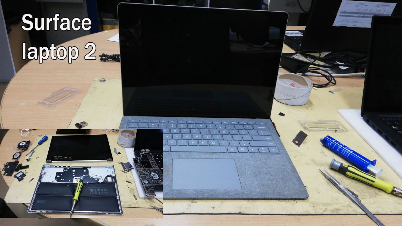 Microsoft Surface Laptop 2 disassembly - YouTube