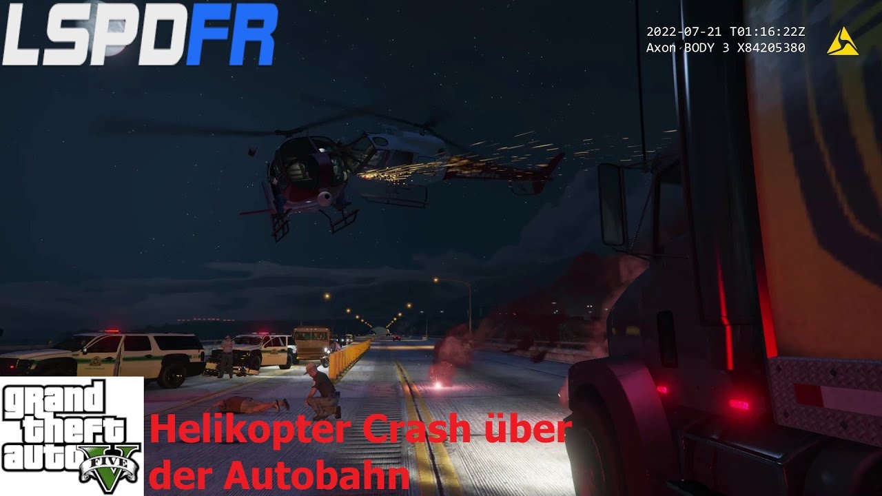 GTA 5 LSPD:FR - Helikopter Crash - Deutsch - Folge 6 - YouTube