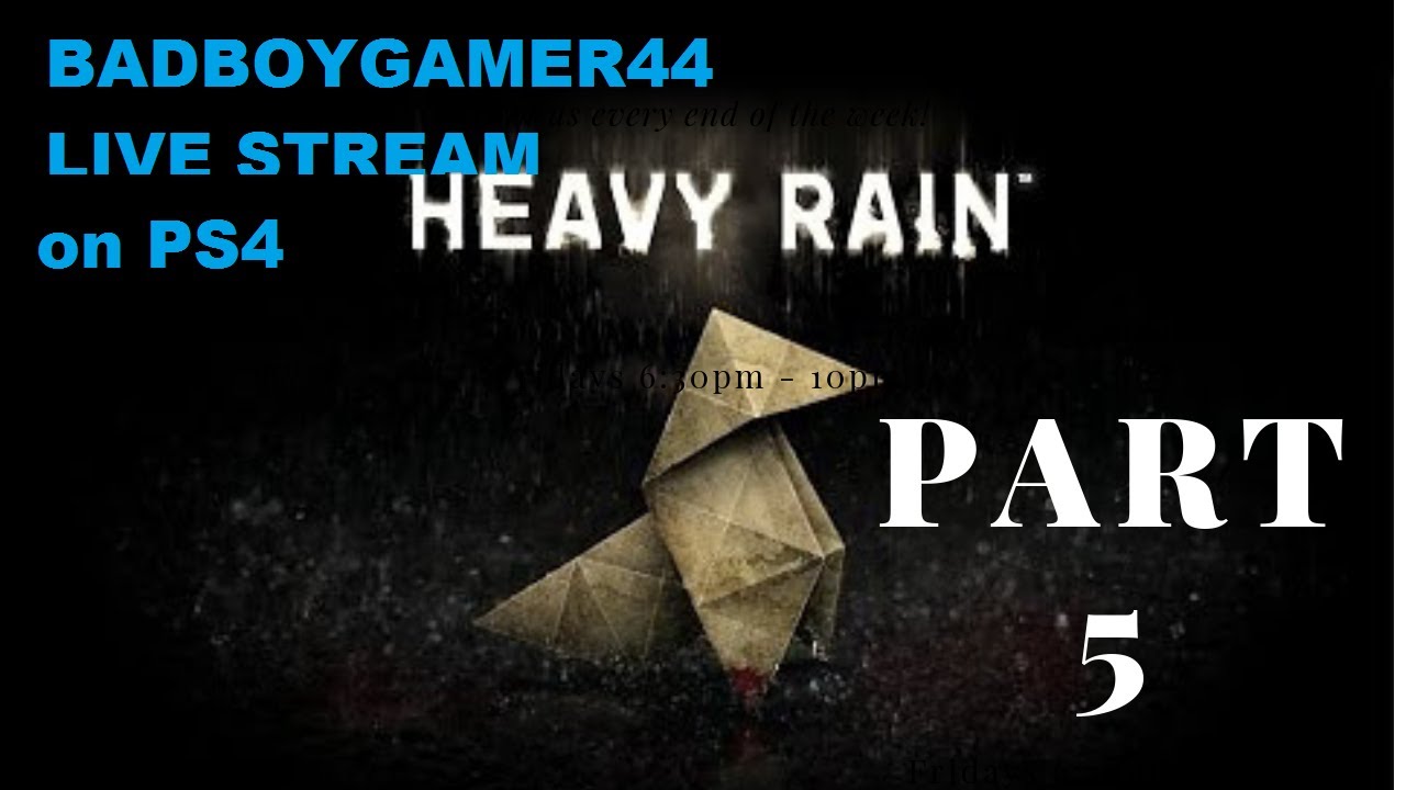 Heavy Rain Gameplay Walkthrough Part 5 on (PS4) - YouTube