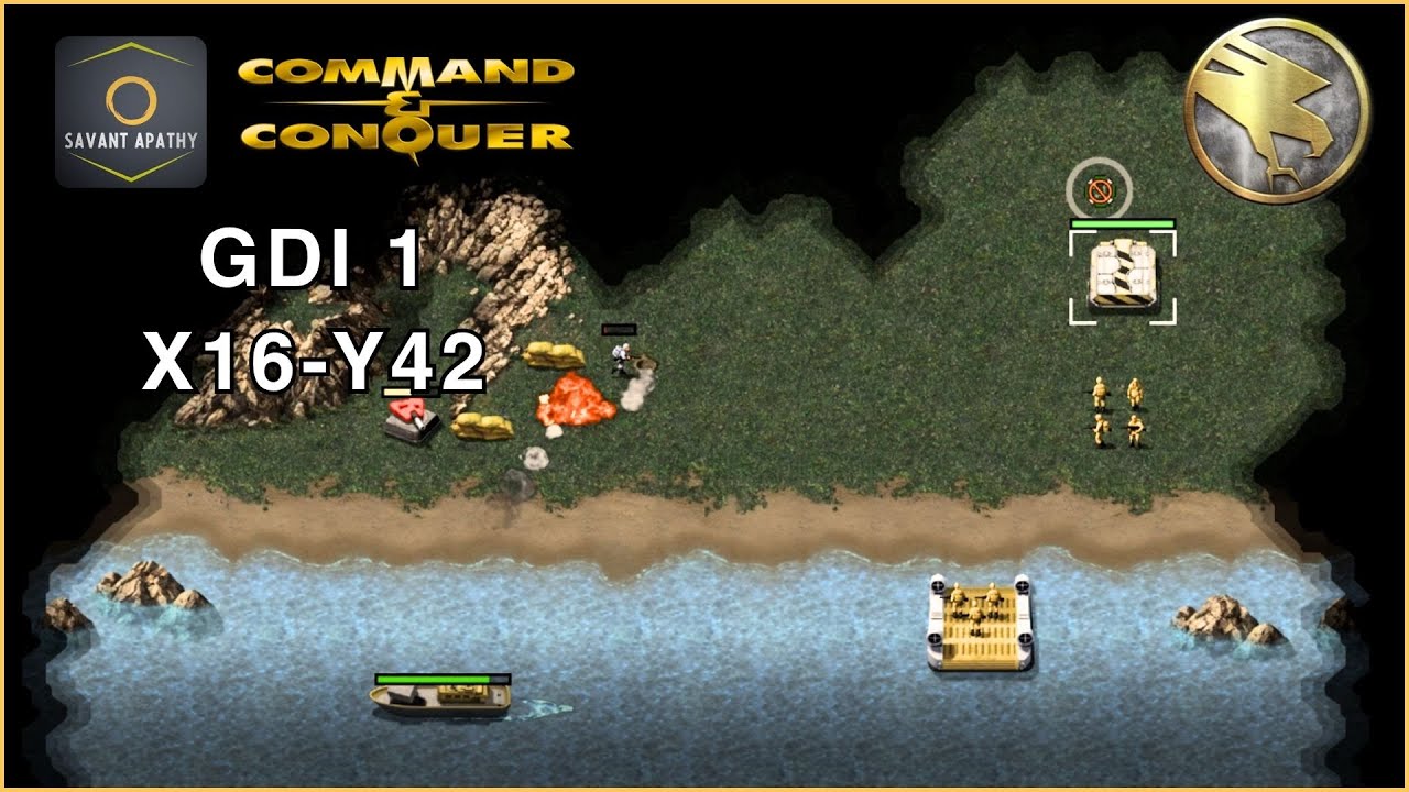Command & Conquer Campaign - GDI 1 - X16-Y42 [Hard] - YouTube