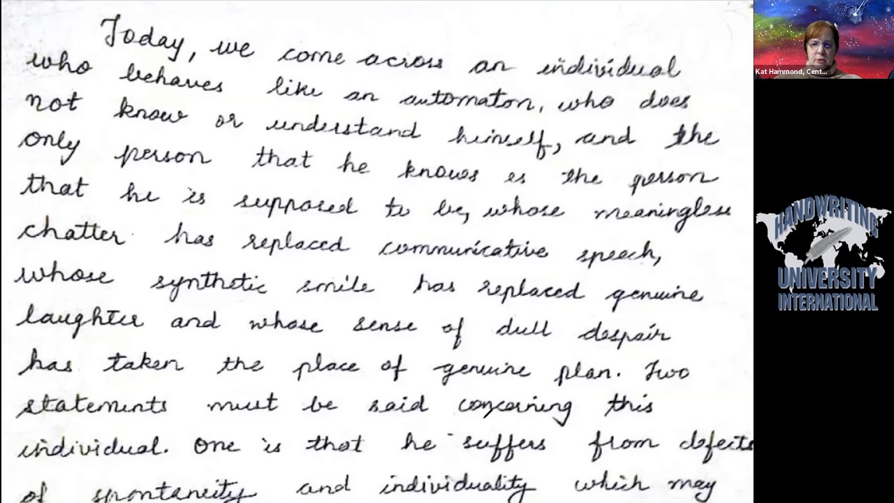 Depression and anger in handwriting analysis - YouTube