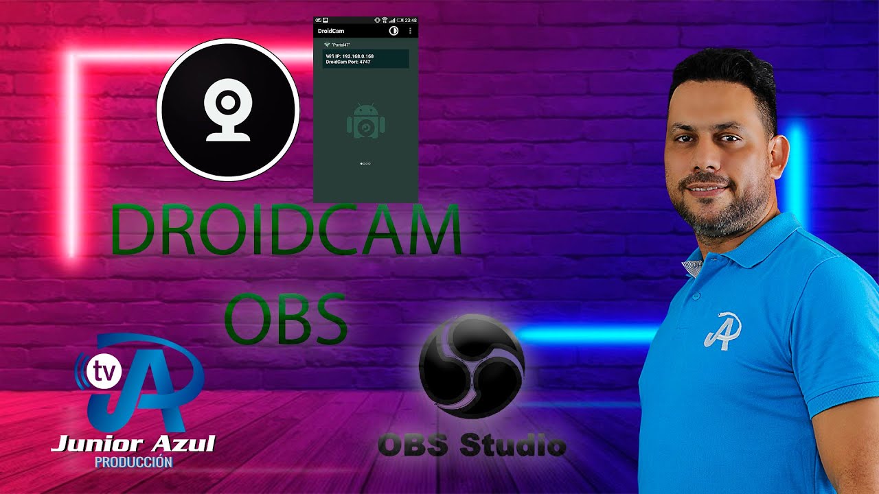 Celular como WebCam "DroidCam OBS" - YouTube