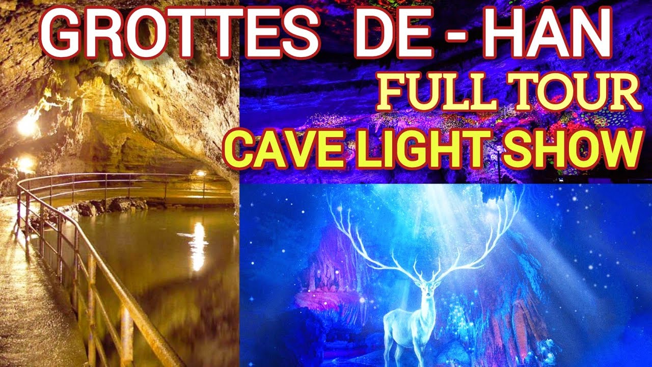 Grotten van Han - Caves of Han || Light Show in Largest CAVE of Belgium ...