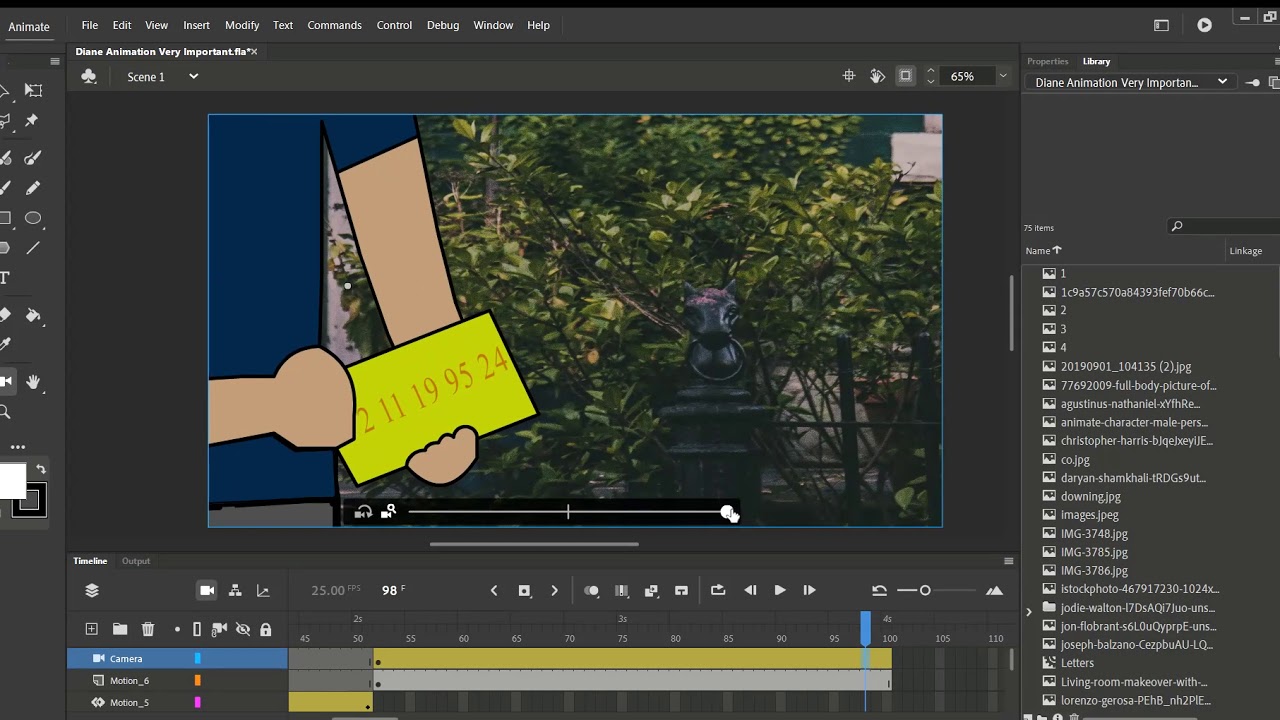 Creating a motion tween with a camera layer - YouTube