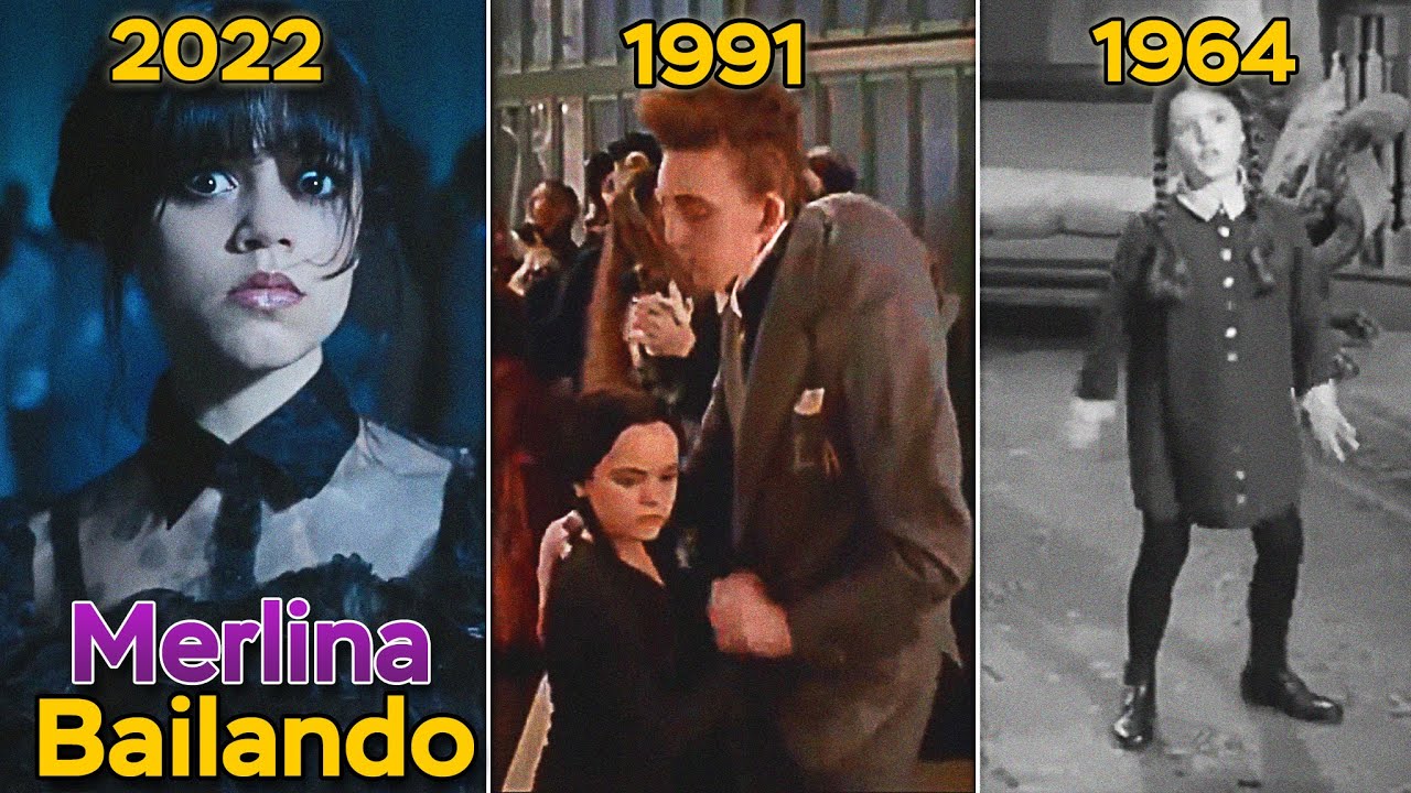 Merlina Addams todos los bailes!! Comparación 1964 - 2022 - YouTube