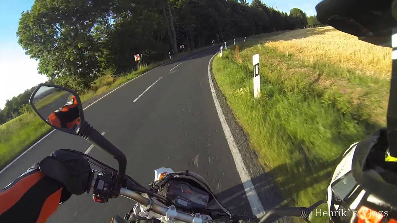 Evening Ride | KTM SMC 690[40PS] | Husaberg FS 650 Sound | Vlog | - YouTube
