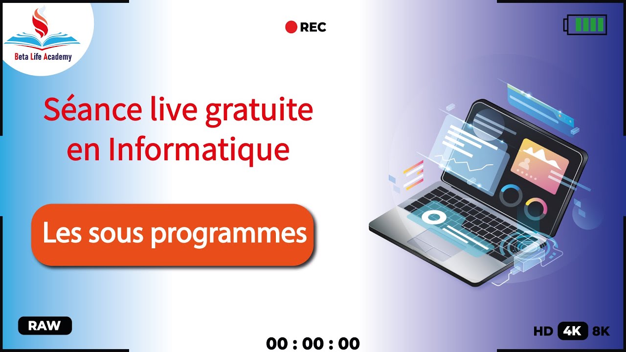 🔴 Rec | Séance Live Info - Les sous programmes | BAC Scientifique - YouTube