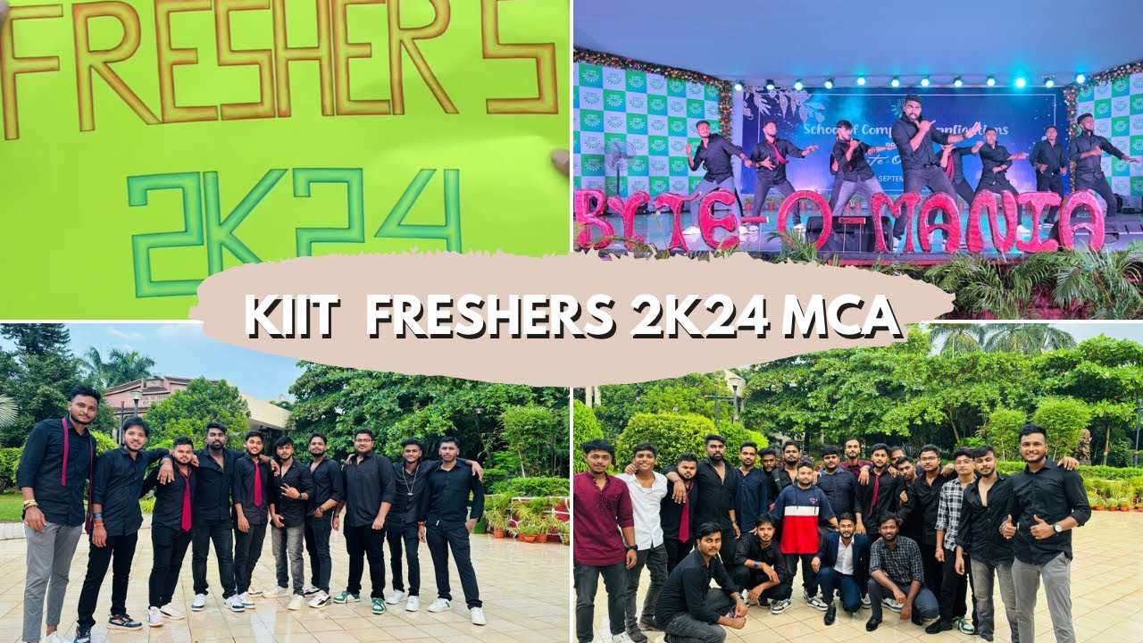 FRESHERS 2k24 @KIIT_University BYTE-O-MANIA MCA STUDENTS - YouTube