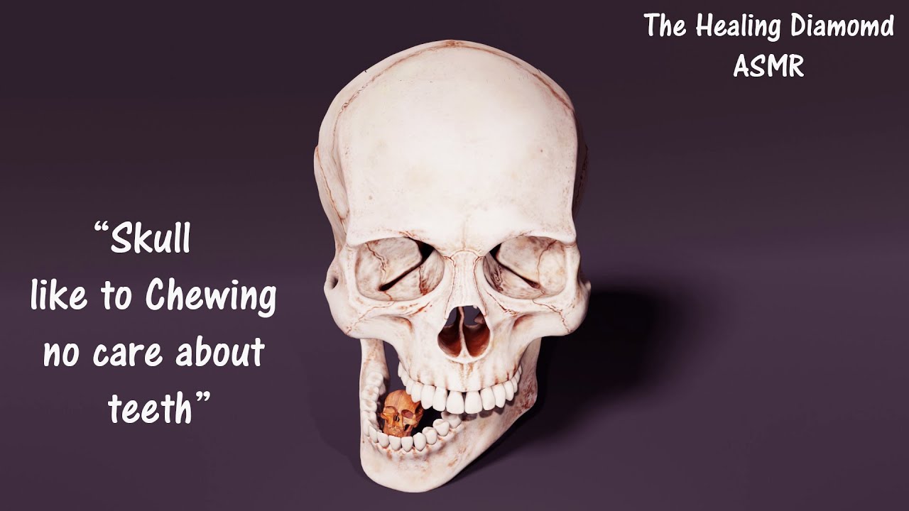 Skull like to Chewing the metals | ASMR animation - YouTube