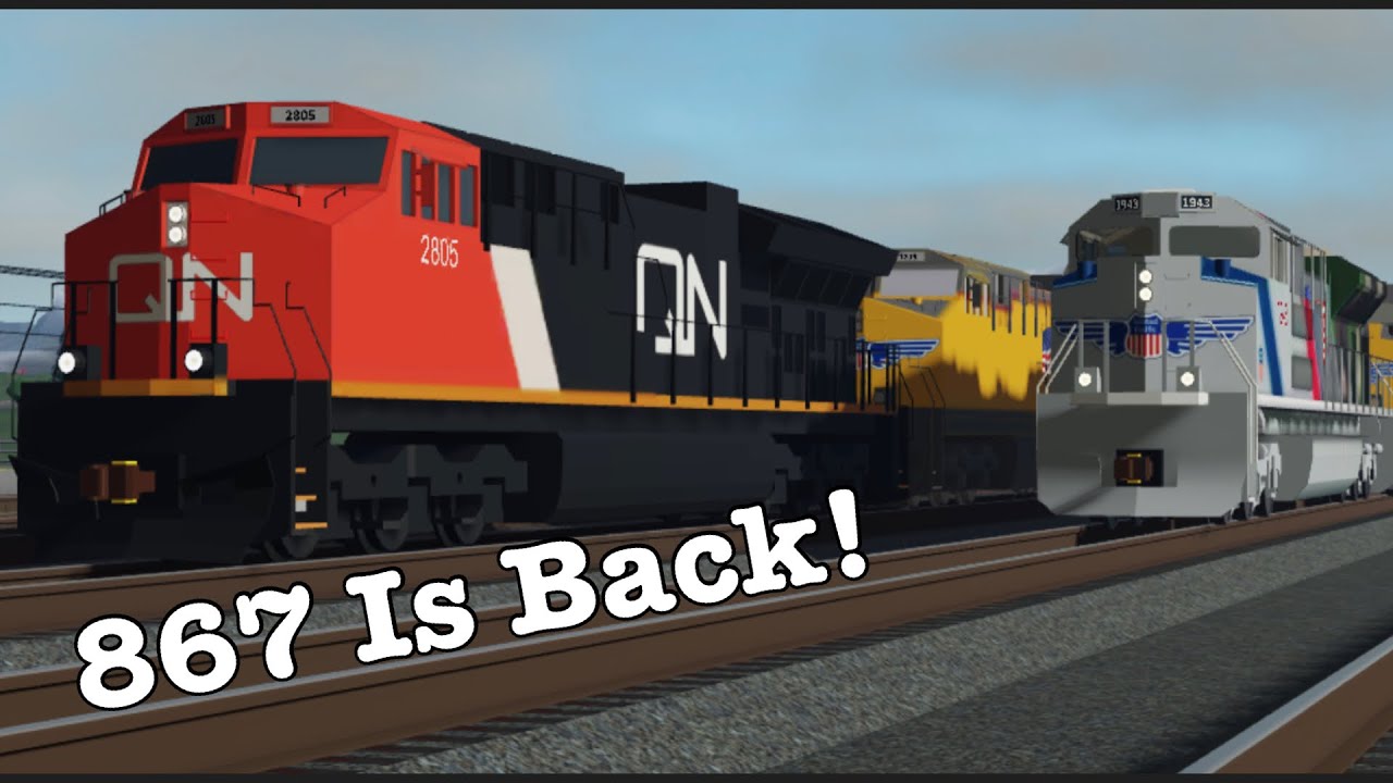 Ex UP 867 Races Against UP 1943 (Train Simulator Beta Roblox) - YouTube